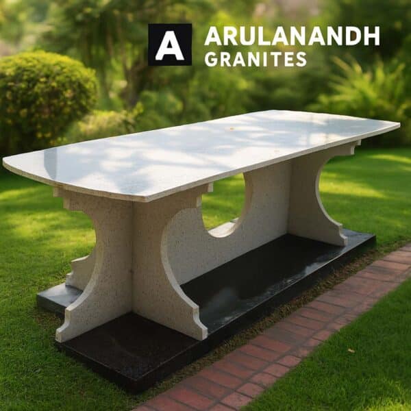 Granite Table – Tri-Slab Pedestal