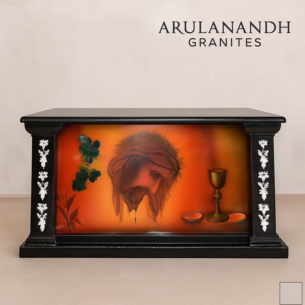 Holy Table with Glass Artwork